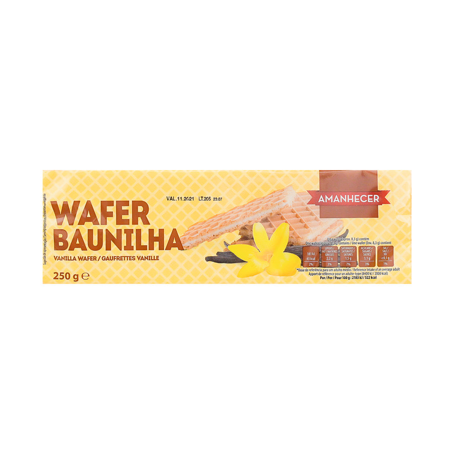 Product: Bolachas Wafers Amanhecer Baunilha 250 G