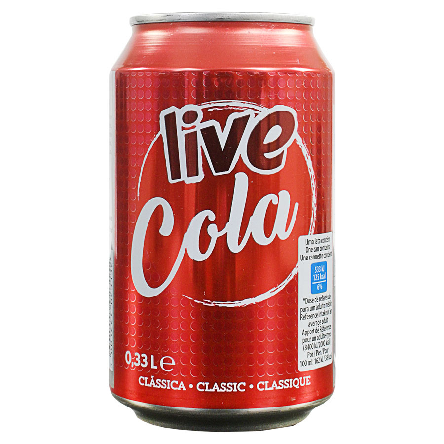 Product: Refrigerante com Gás Live Cola Lata 33Cl Cl