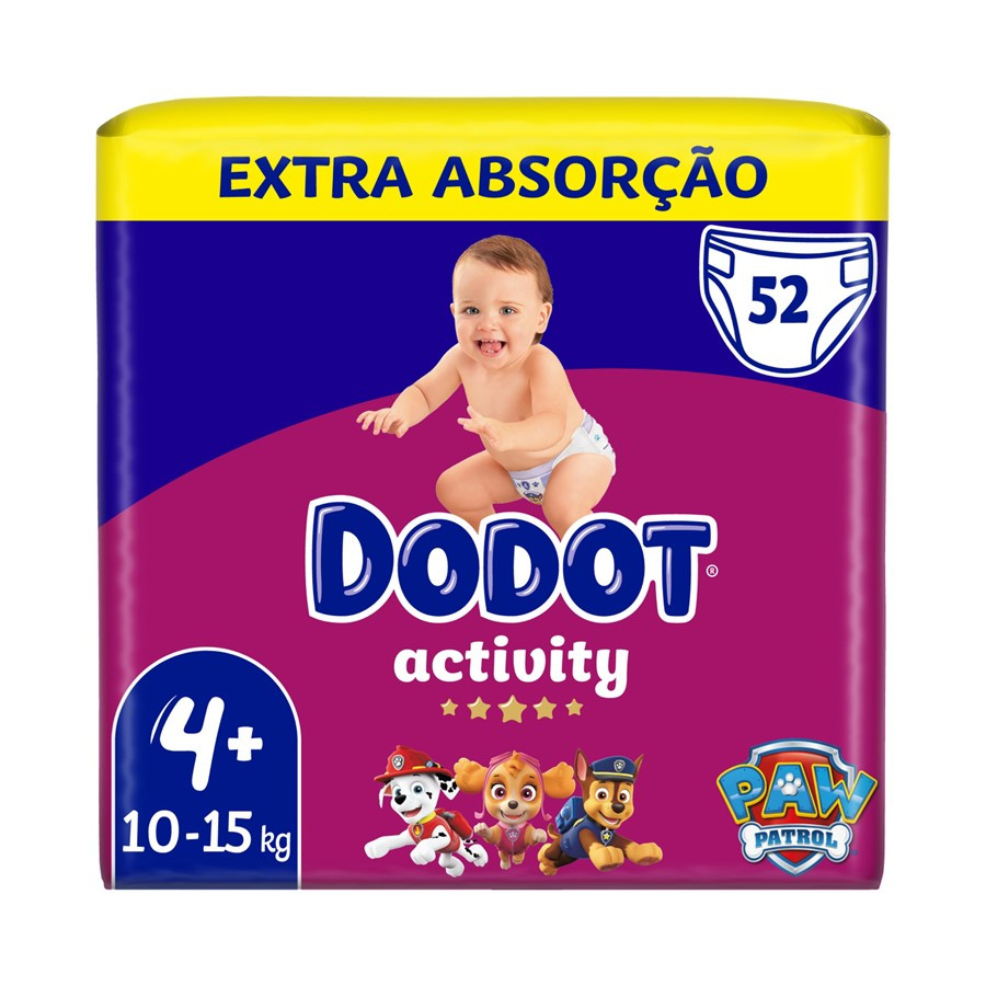 Product: Fralda de Bebé Dodot Activity Extra T4 10-15 Kg 52 Un
