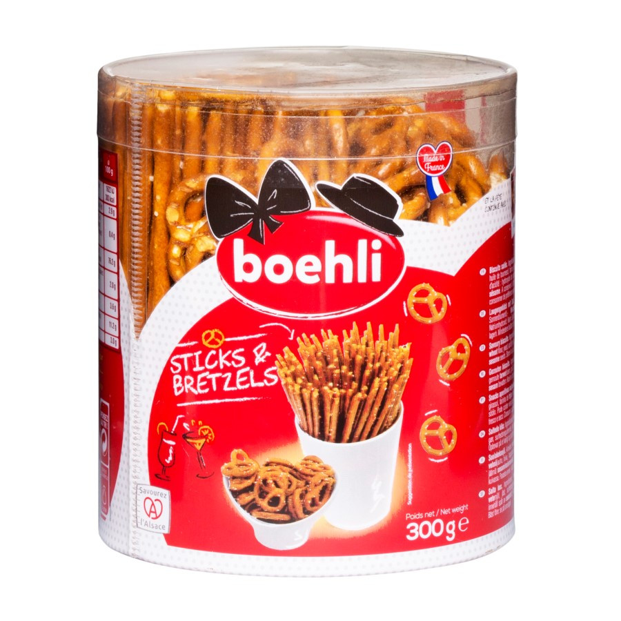 Product: Bolachas Aperitivos Boehli Sticks & Brezel 300 G