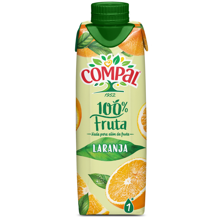Produto: Sumo Compal 100% Fruta Laranja Tet 30 Cl