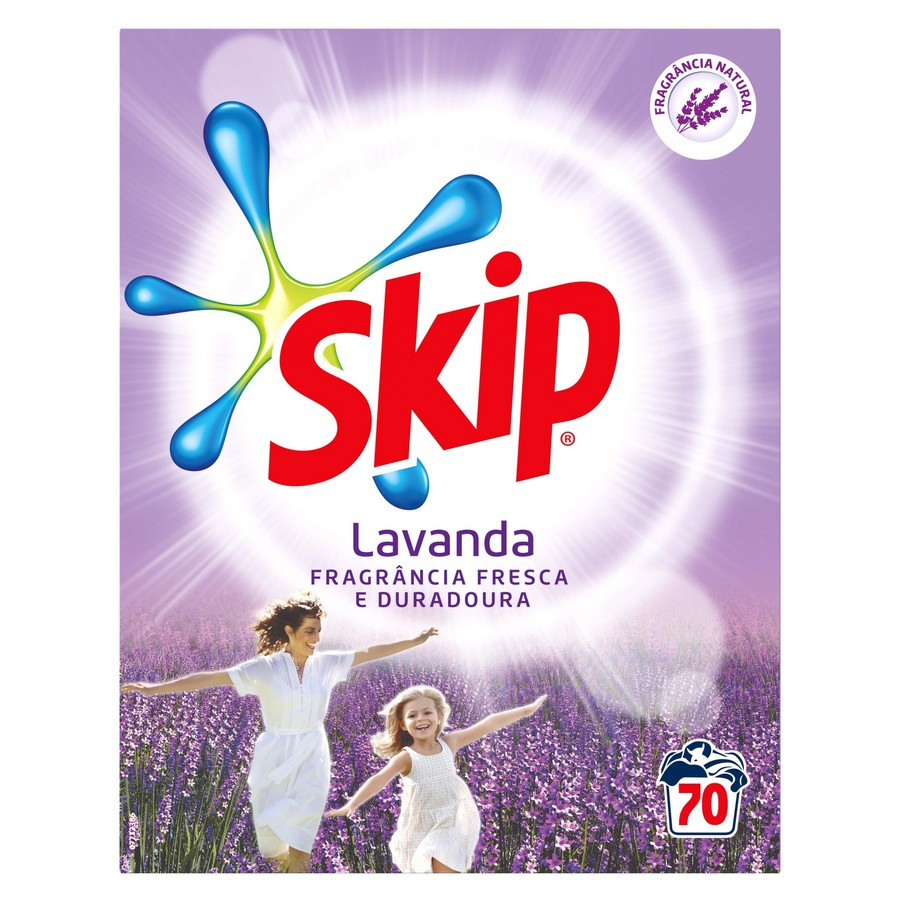 Product: Detergente Roupa Maquina Pó Skip Lavanda 70 Doses