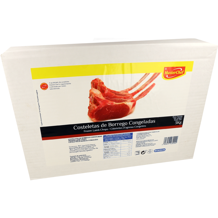 Product: Borrego Costeletas MasterChef Cong Cx 3 Kg