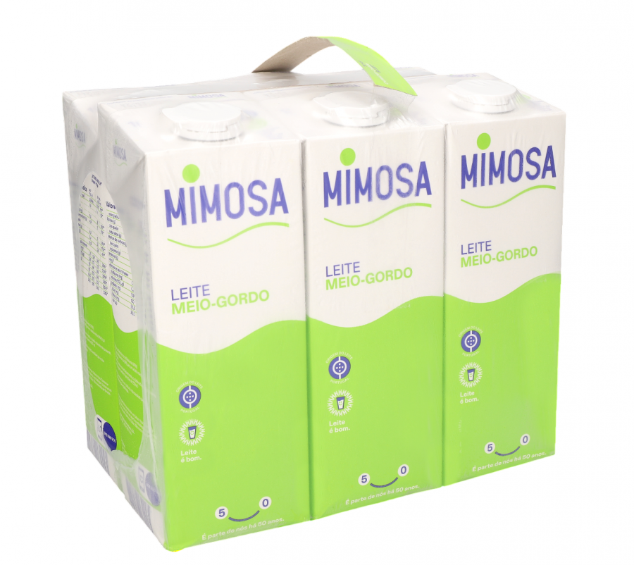 Product: Leite Uht Mimosa Meio Gordo 1 Lt