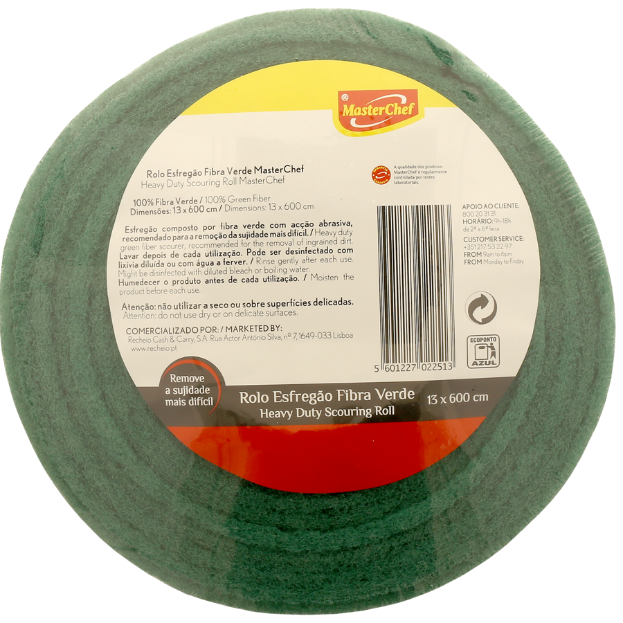 Product: Esfregão Fibra Verde Rolo MasterChef 13 X 600 1 Un