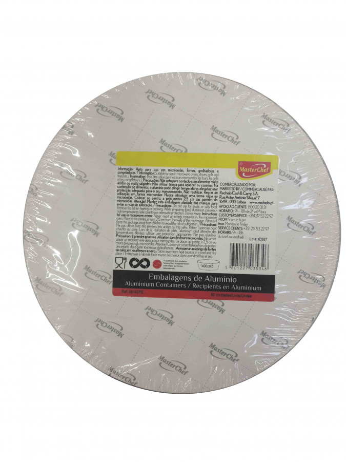Produto: Forma Alumínio Descartável Redonda com Tampa Cpe MasterChef ...