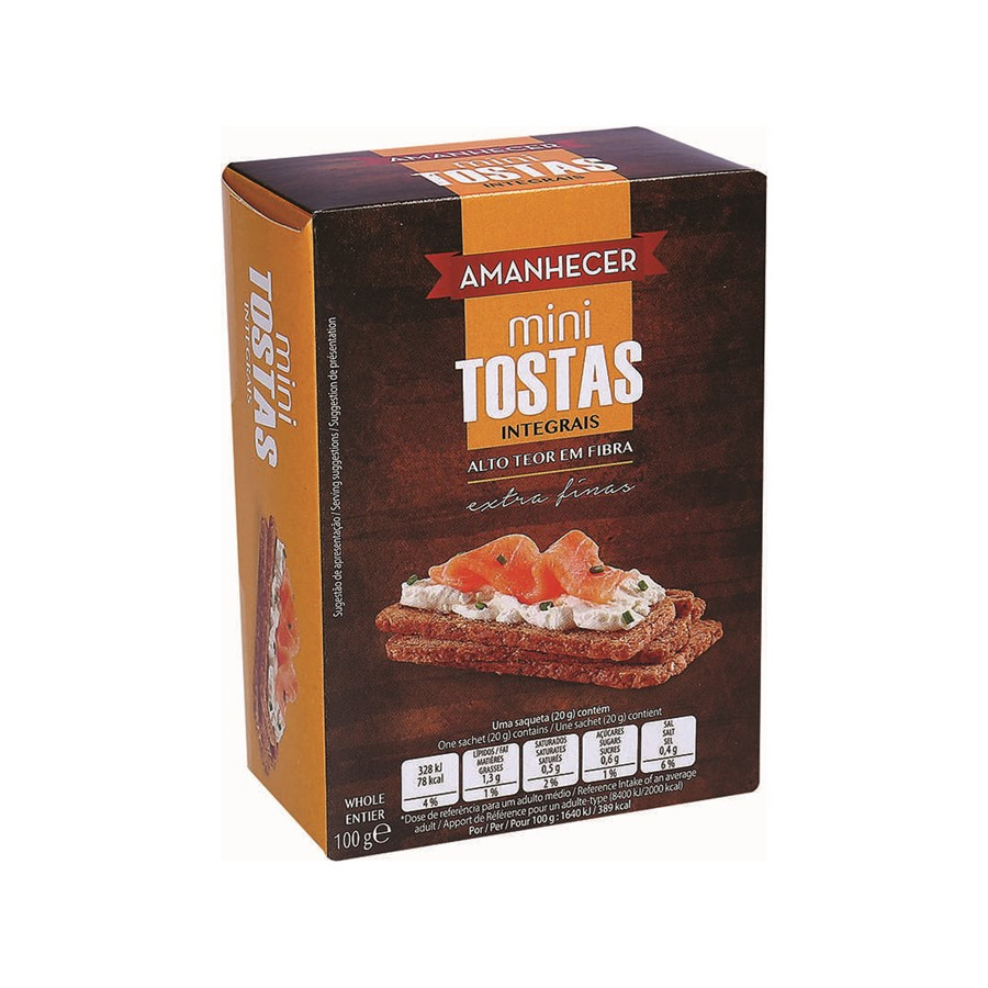 Product: Tostas Mini Amanhecer Integrais 100 G