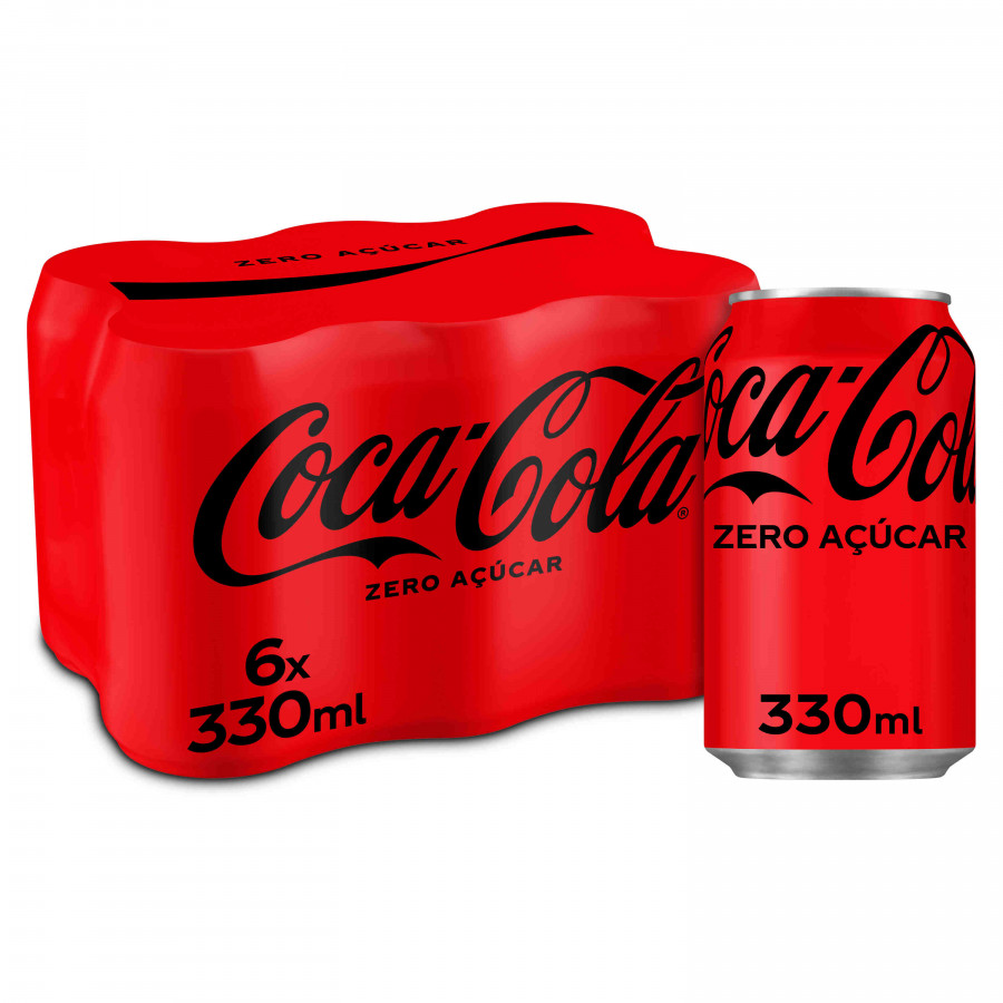 Product: Refrigerante com Gás Coca Cola Zero Lata Sleek 33 Cl