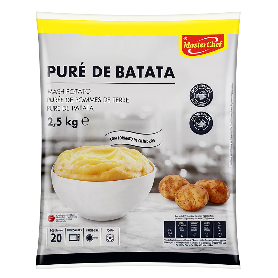 Product: Batata Puré MasterChef Congelado 2,5 Kg