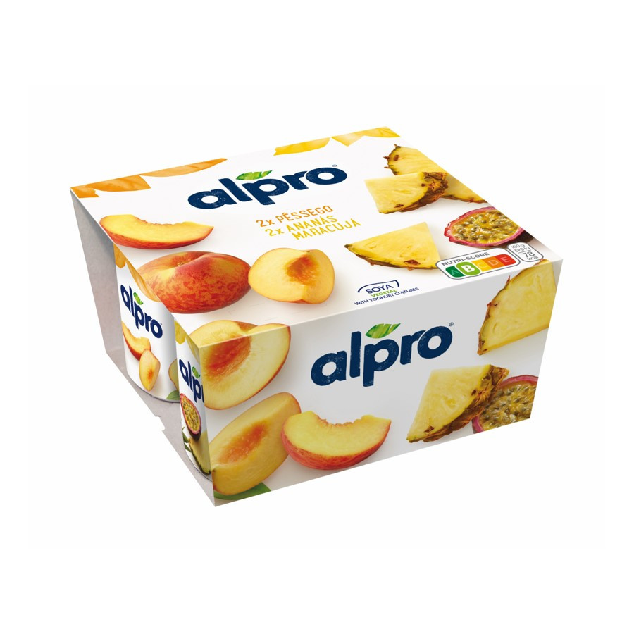 Product: Iogurte Sólido Soja Alpro Pêssego eFrutos Exóticos 4 X 125 G